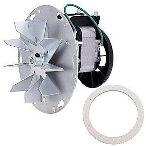 Criditpid Replacement 812-3381 Combustion Blower Motor for Quadra-Fire Classic Bay 1200, Exhaust Blower Fan for Heatilator Eco Choice CAB50, PS35, PS50 Pellet Stoves.(Without Housing)
