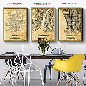 TANOKCRS Brasilia Brazil Wall Art Vintage Print Poster Map Artwork Travel Souvenir Gift Home Decor 16x20 Inches Unframed