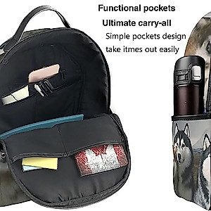 BAFAFA Husky dogs Printed Travel Backpack Business Work Bag Computer Bag Outdoor Sports Rucksack