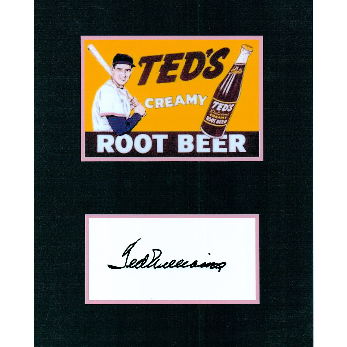 Kirkland Ted Williams 8 X 10 Autograph Photo on Glossy Photo Paper