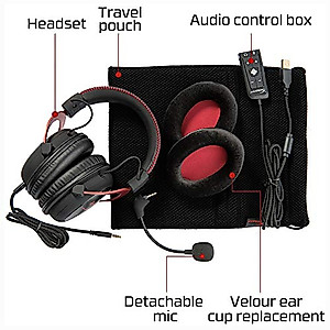 HYPERX Cloud II Gaming Headset for PC & PS4 & Xbox One,Nintendo Switch - Red (KHX-HSCP-RD) (Renewed)