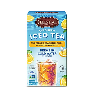 Celestial Seasonings Cold Brew Sweetened With Lemon, 18 Count