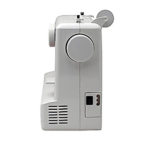 Janome MOD-19 Easy-to-Use Sewing Machine with 19 Stitches, Automatic Needle Threader and 5-Piece Feed Dogs,white