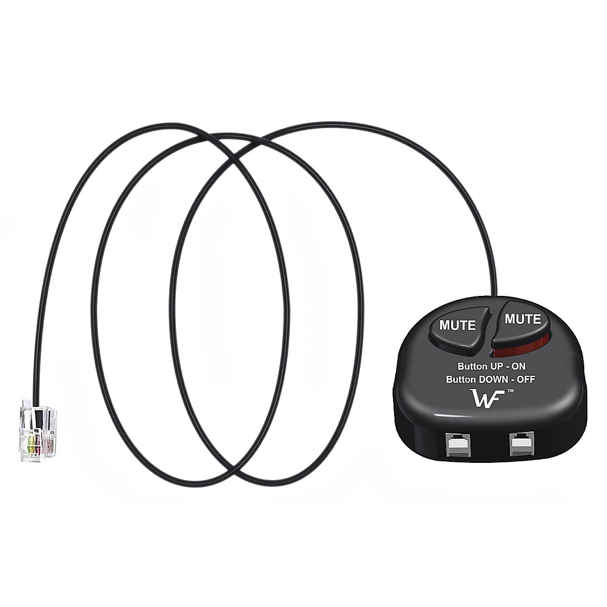 Telephone Training Adapter Y Splitter+Mute Button for Headset for Nortel Meridican, Norstar, Avaya, Ashtra, Mitel, Polycom, Ge and Other IP Phone