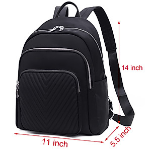 BMVMB Women Backpack Nylon Shoulder Bag Casual Lightweight Backpacks Rucksack Daypack for Women Girl