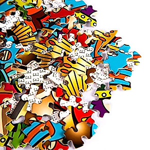 Jigsaw Puzzle 1000 Pieces for Adults. Colorful Round Mandala