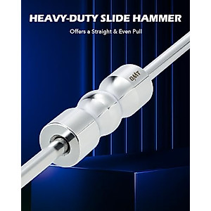 OMT Inner CV Axle Puller Tool Set with 5/8"-18 Slide Hammer & Adapter | Inner CV Joint Removal Tool Kit | Front Wheel Drive Axle Puller Set Compatible with Taurus Sable FWDs from 1986 to 2021