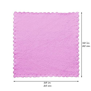 Pfimigh 12 Pack Baby Washcloths, 10 x 10 Inches Coral Fleece Washcloths, Extra Absorbent and Soft Wash Cloth for Infants Sensitive Skin