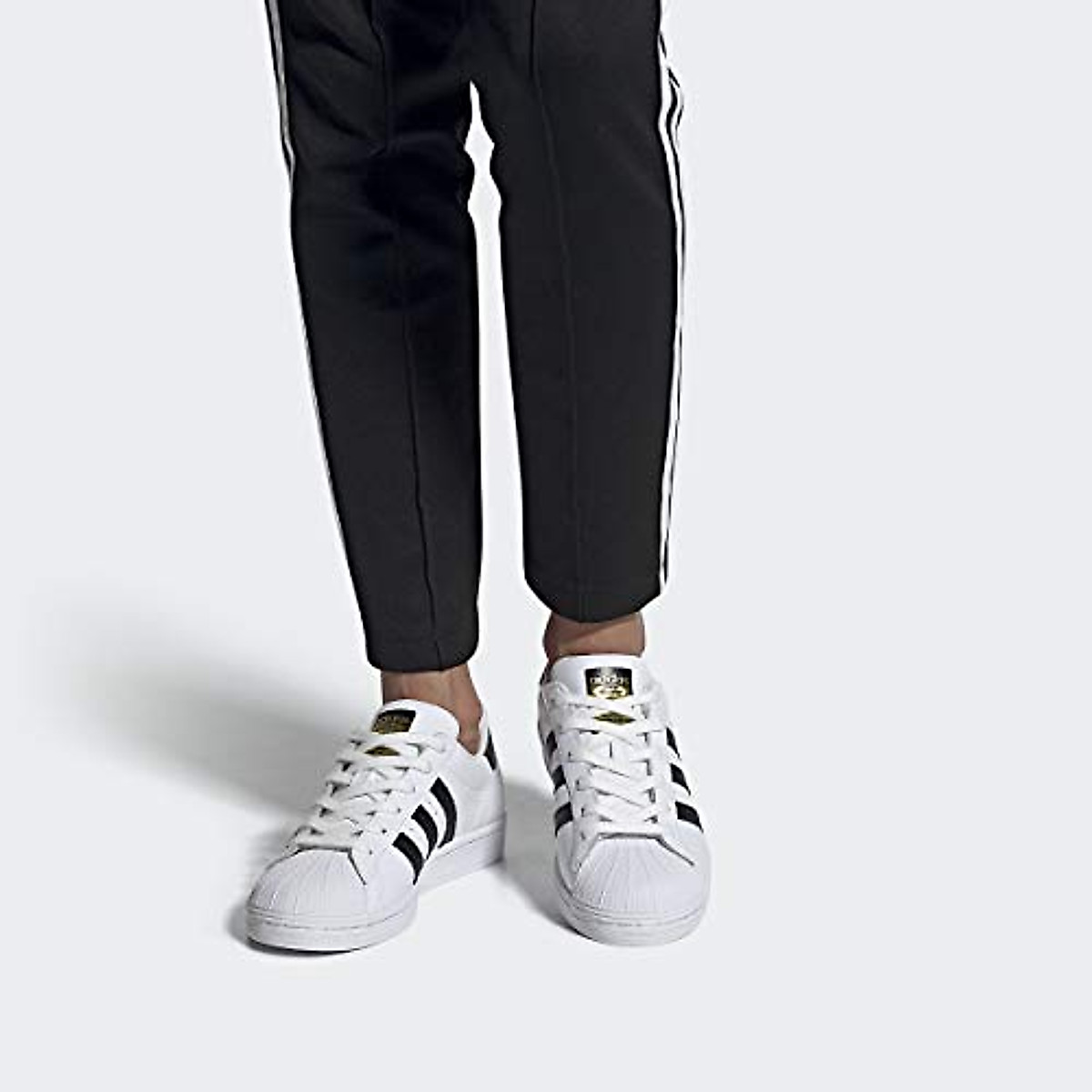 adidas Originals Women's Superstar Sneaker, White/Black/White, Size 9