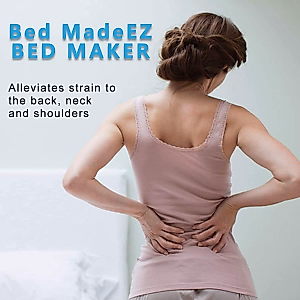 The Original Made in USA| Bed MadeEZ Bed Maker and Mattress Lifter Tool Helps Lift and Hold The Mattress- Can Tuck Sheets or Bed Skirts Alleviating Excess Strain