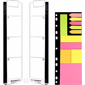 Computer Monitor Message Board Monitor Memo Board Monitor Stick Note Holder Message Memo Panel with Color Stick Notes for Computer Screen Phone Holder (Classic Style)