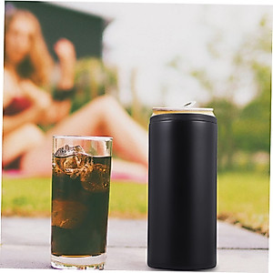 SHOWERORO 1pc Vacuum Insulation Tank Beer Chiller Bucket Insulated Can Cooler Beer Cooling Bucket Beverage Cooler Beer Bottle Can Cooler Travel Cup Stainless Steel Soft Drink Child Fashion