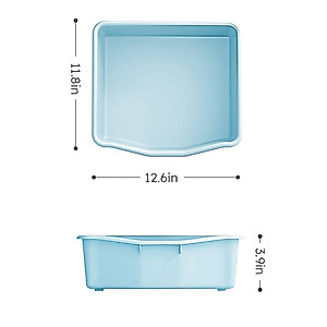 Yone jx je Kids Toy Storage Organizer with 6 Bins, Multi-Functional Nursery Organizer Kids Furniture Set Toy Storage Cabinet Unit with HDPE Shelf and Bins for Playroom, Bedroom, Living Room (Blue)