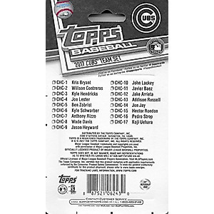 Hperycal 2017 Topps Factory Sealed Limited Edition 17 Card Team Set with Kris Bryant Kyle Schwarber Plus 2016 World Series Champions_AB