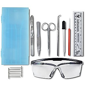DR Instruments Precision Dissection Kit and Safety Eyewear Set: High-Quality Tools for Accurate Lab Work and Eye Protection
