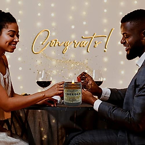 ENGAGEMENT GIFTS| Candle Gifts | Chardonnay Scent | HIGHLY SCENTED CANDLES| Aromatherapy | CONGRATULATIONS GIFTS | Handcrafted in USA | Up to 60 Hour Burn Time (Premium Wax Blend, 8oz)