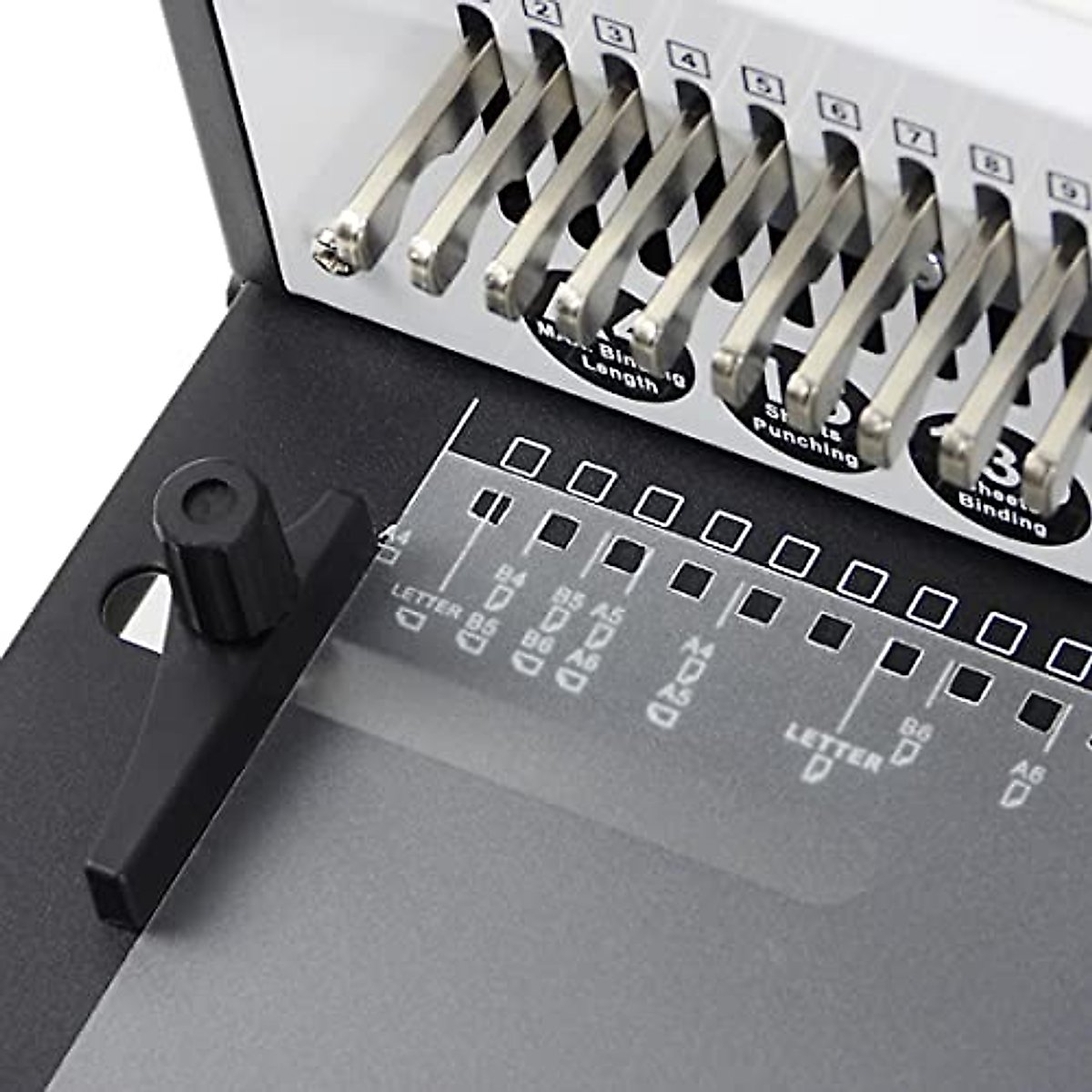 Rayson TD-1500B34 Binding Machine, Square Size Holes, 3:1 Pitch Wire-O Binder Punch 15 Sheets/Bind 130 Sheets with Sturdy Metal Construction