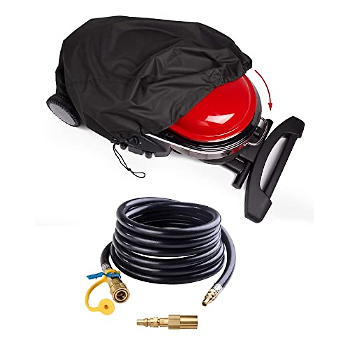 SHINESTAR Grill Cover for Coleman Roadtrip 285, LXE, LXX, and 225 Propane Grill, Comes with A 12FT RV Quick Connect Propane Hose