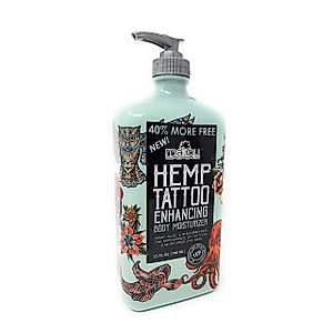 Bundle Of Malibu Moisturizer 40% More Free: Malibu Hemp Tattoo Enhancing Body Moisturizer 25 FL OZ & Malibu Hemp Golden Glow 25.4 FL OZ