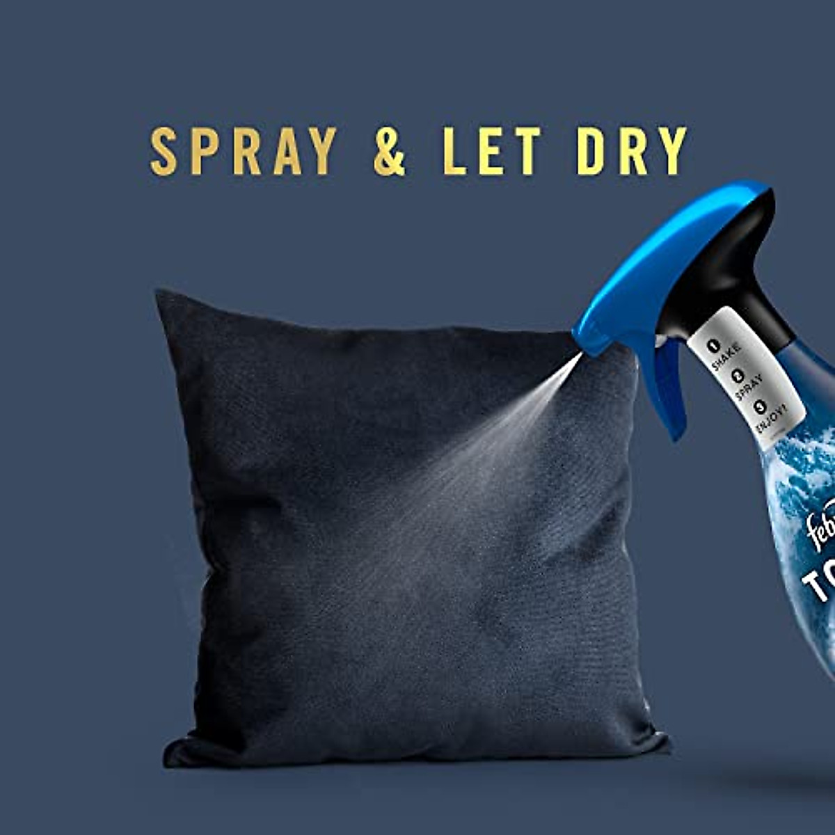 Febreze Touch Fabric Spray, Sneaker Balls Alternative, Couch Cleaner, Refresher Ocean & Mountain, 16.9 oz, Pack of 2,33.8 Fl Oz