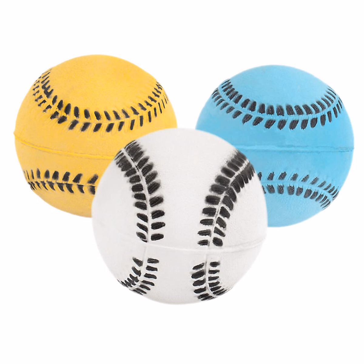 balacoo 12 Pcs pet Rubber Ball Dog Dental chew Toys Dogs Squeaky Balls Dog Molar Toy Dog Chewing Toy Squeaky Dog Ball Dog bite Balls Dogs Toy Balls Puppy Toy Dogs Ball Toy psm Small Dog