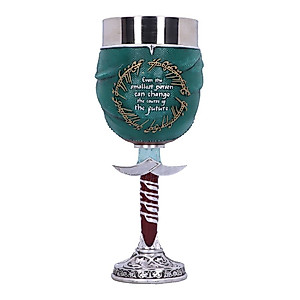 Nemesis Now Lord of the Rings Goblet - Hand-Painted Themed Drinkware, Perfect Collectible for LOTR Fans and Enthusiasts - Frodo