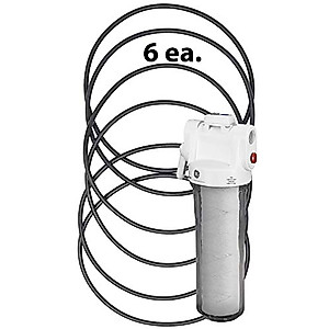 Kinetic Wares- KWGE25RG (WS03X10038) ORings Compatible with GE ™ 2.5 Inch Water Filters GXWH01C, CXWH08C, GXWH04F, GXWH20F, GXWH20S, GXRM10 & GX1S01R (6 Pack)