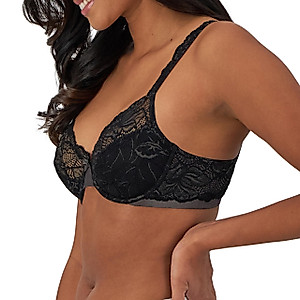 Bali womens Lace Desire Non-foam Underwire Df6543 bra, Black, 40C US