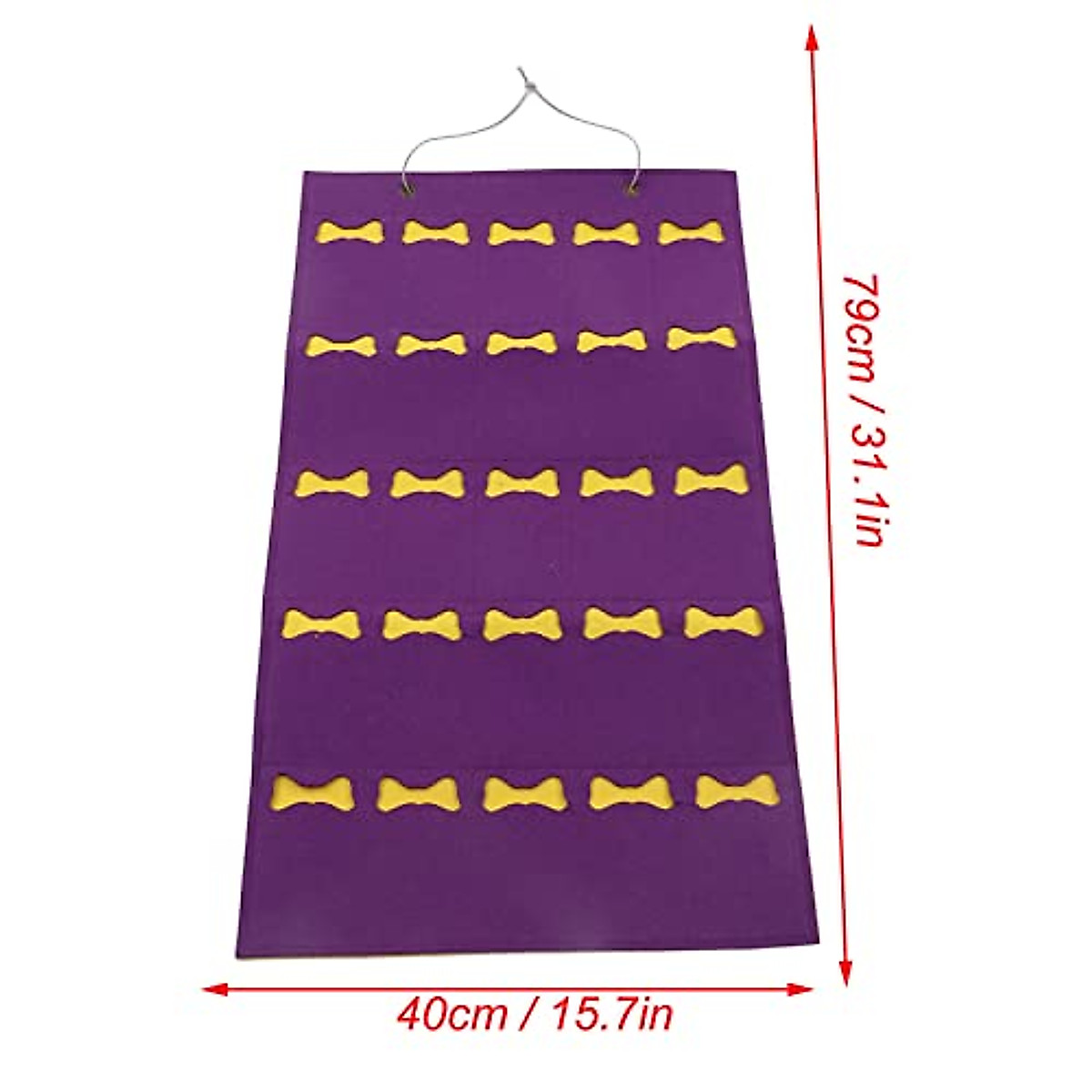 Organizer per appendere accessori per capelli, display flexible resistant to allusura 25 griglie, support per fiocchi per capelli in felt delicate sulla pelle per la casa