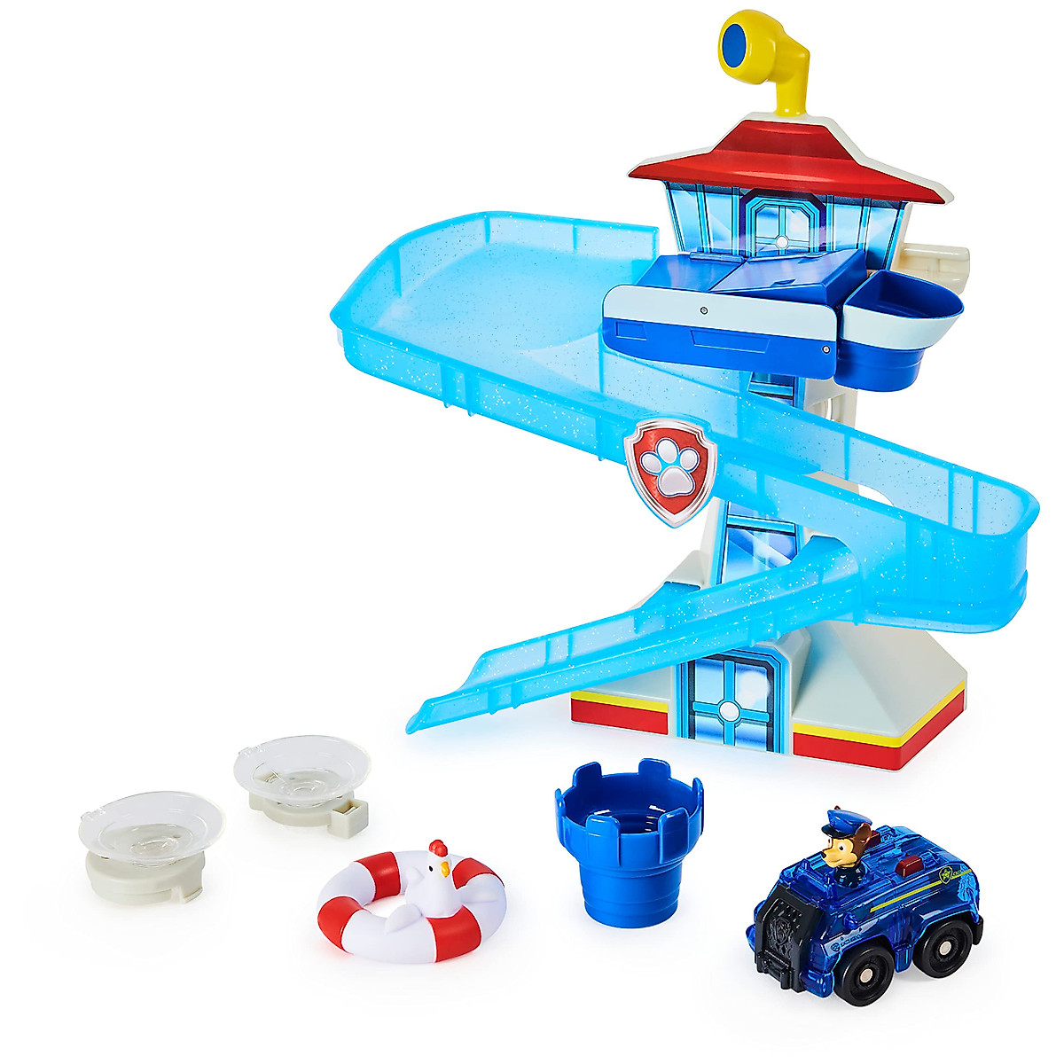 Paw Patrol, True Metal Chase Rescue Track Set with Exclusive Chase Die-Cast Vehicle, 1:55 Scale Kids Toys for Boys