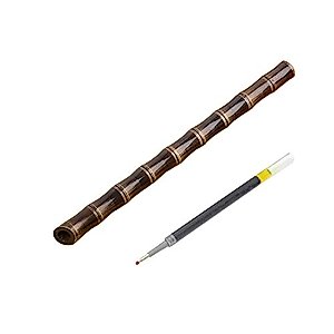 EKLOEN Bamboo Joint Solid Brass Pen, Bronze-coloured Sign Signature Pen Ballpoint Pen(01905A)