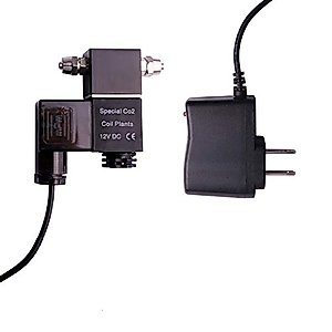FZONE DC CO2 Solenoid Valve Aquarium CO2 System Regulator Magnetic Valve for Aquarium Fish Tank Water Plant Grass Grow Easy to Install