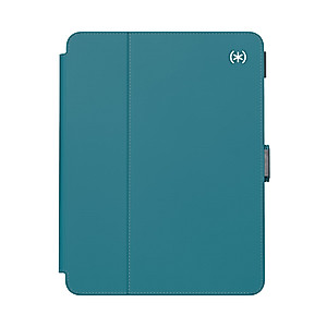 Speck Case for iPad Pro 4th Generation 11 Inch - Drop & Camera Protection, Slim Multi Range Stand, Apple Pencil Holder - Deep Sea Teal/Cloudy Grey/White