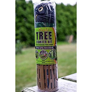 Tree Watering Bag 20 Gallon - Slow Release Drip Irrigation Bag + Staking Kit + Trunk Sleeve