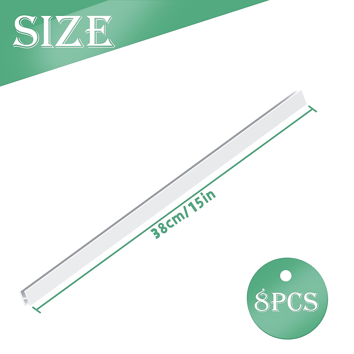 QoTang 8 PCS 25 Capacity Yogurt Organizer for Fridge, Yogurt Storage for Refrigerator, Yogurt Holder with Adhesive Tapes Yogurt Container for 3.75 Inch Yogurt, 15inch