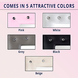 Full Length Mirror with Stand – Burst-Proof, Crystal Tufted Design for Bedroom, Girls Room, and More – Large, Wall Mounted, Floor Length Mirror with Shatterproof Glass and Versatile Mounting - Pink