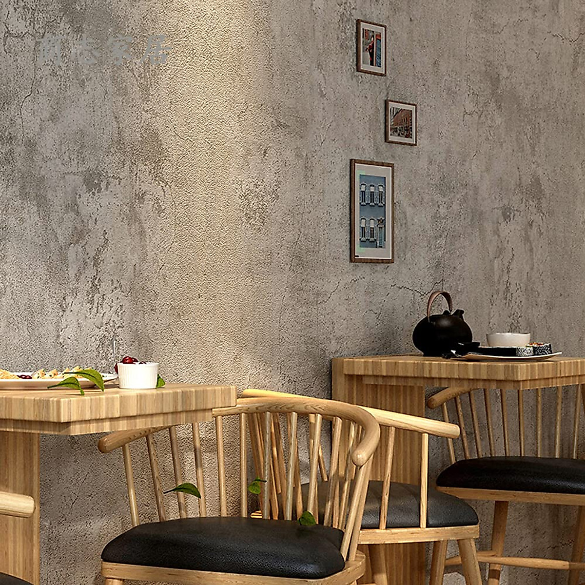 burgeliy Wall Paper Stick Pull and Stick Concrete Wallpaper Concrete Contact Paper for Walls Cement Wallpaper Peel and Stick Matte Self-Adhesive Vinyl Removable Wallpaper for Bedroom16 x118