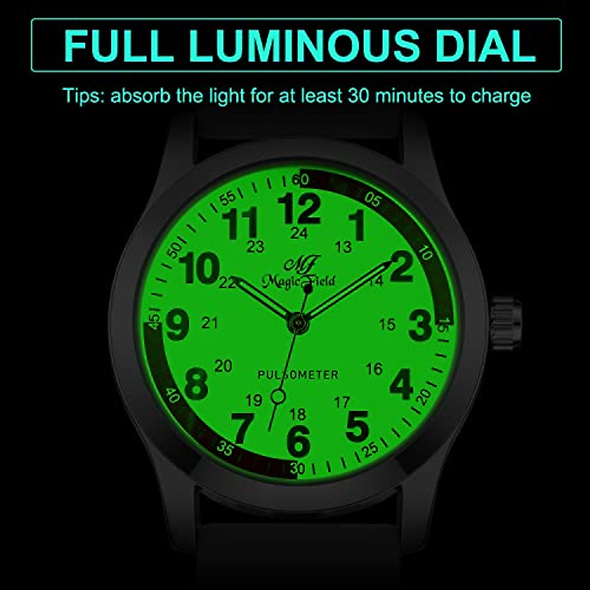 ManChDa Nurse Watch for Nurse Medical Watch Nursing Nurse Watch for Women Silicone Watch Nurse Watch Second Hand Easy to Read Watch Military Time Watch Waterproof Luminous Watch 24 Hours Watch