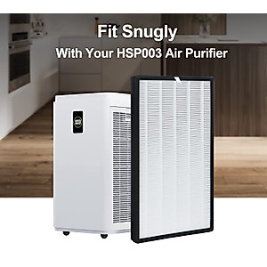 FCFMY Replacement Filter For HSP003 Dual Filtration HEPA Air Cleaner Purifier,2-in-1 Filter Includes H13 True HEPA & Activated Carbon Filter,Pack-of-2