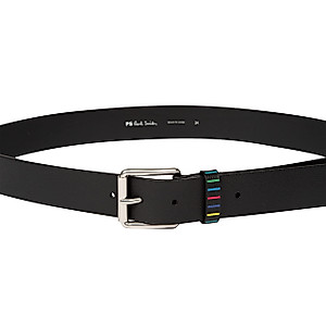 PS Paul Smith Men Belt Ps Reflective, Black, 34