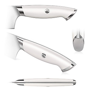 Cangshan Thomas Keller Signature Collection Swedish Powder Steel Forged, 7-Piece Magnetic Knife Set, White