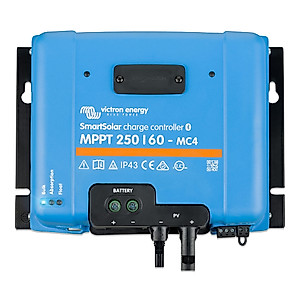 Victron Energy SmartSolar MPPT MC4 250V 60 amp 12/24/36/48-Volt Solar Charge Controller (Bluetooth)