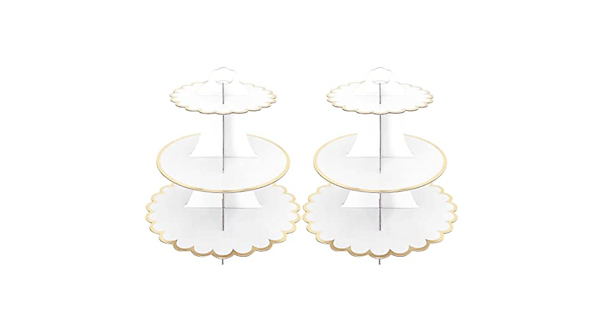 2 Pack Cardboard Cake Stand for Any Occasion