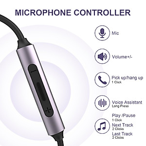 Gneinour WH-1000XM4 Microphone Cable Compatible with Sony WH-1000XM5 WH-1000XM4 WH-1000XM3 WH-CH510 WH-CH710N WH-CH700N WH-1000XM WH-XB910N Wireless Headphones 4.9ft