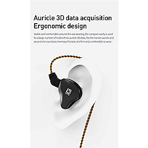 Kbear KS2 in Ear Monitor Wired Earbuds IEM Stereo Bass Earphone, HiFi Headphones Noise Cancelling 1BA 1DD High Resolution Headsets with Detachable Cable for Running Walking Stage (Without Mic, Green)