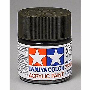 TAMIYA America, Inc Acrylic XF62, Flat Olive Drab, TAM81362