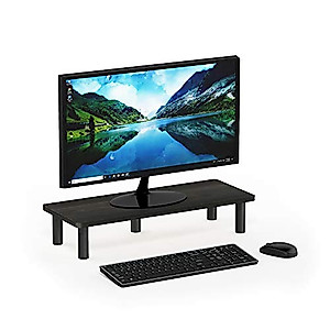 Furinno Turn-N-Tube Monitor Riser Stand, Espresso/Black