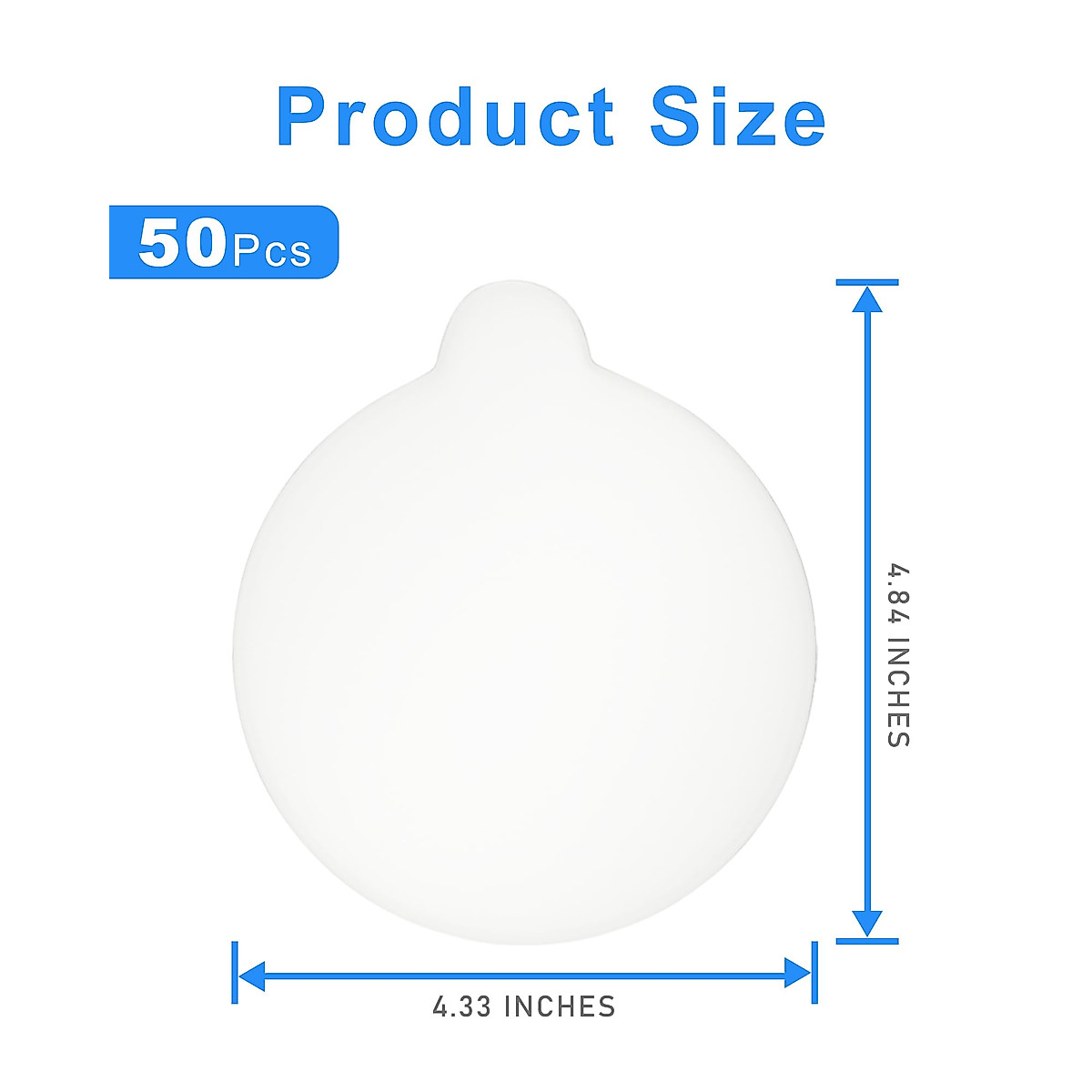 50 Pcs 4.3" Refill Glue Boards Compatible with Katchy, Fenun, Dunaga, and Fvoai Zap H3 M3 Pro, Replacement Sticky Pads for Indoor Insect Fly Mosquito Trap Bug Catcher Catchy Zapper