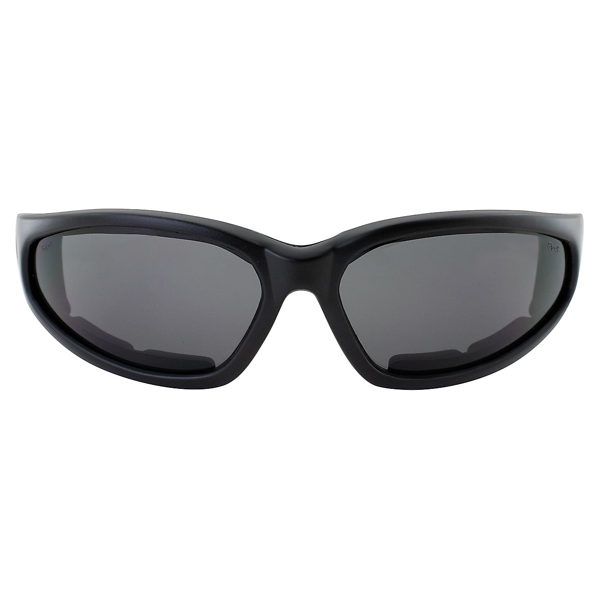 Global Vision Hercules Plus Padded Safety Motorcycle Sunglasses Black Frames Clear + Smoke Lenses