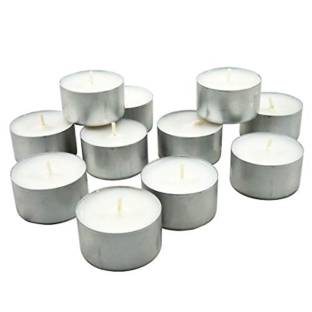 Stonebriar 200 Pack Unscented 8 Hour Extended Burn Time Tea Light Candles
